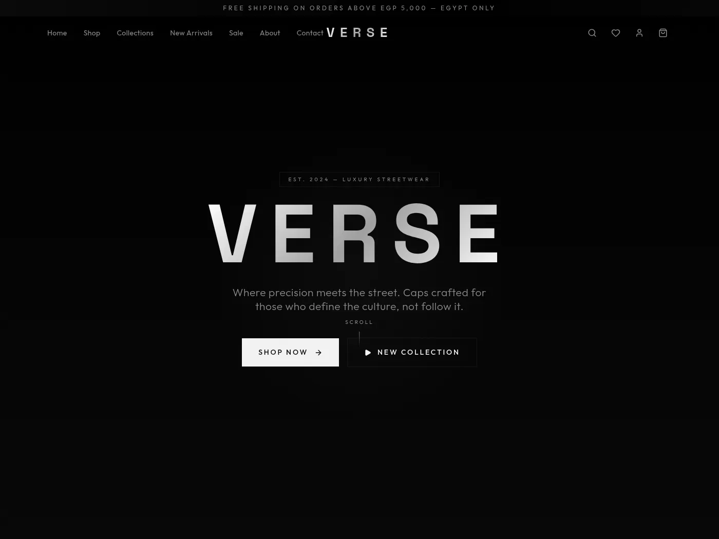 VERSE Luxury E-Commerce