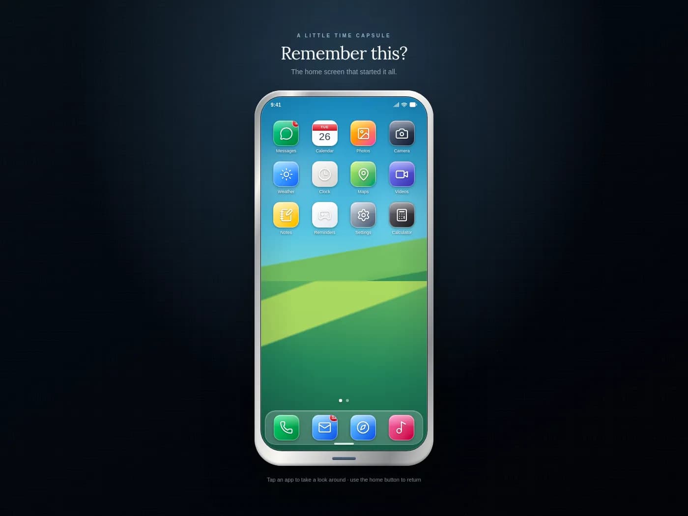 Retro iOS 6 Web Experience