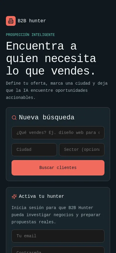 B2B Hunter App