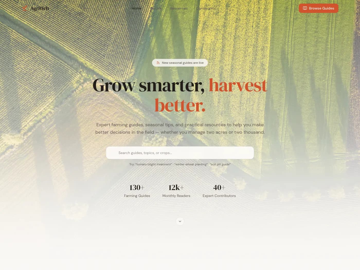 AgriWeb Portal