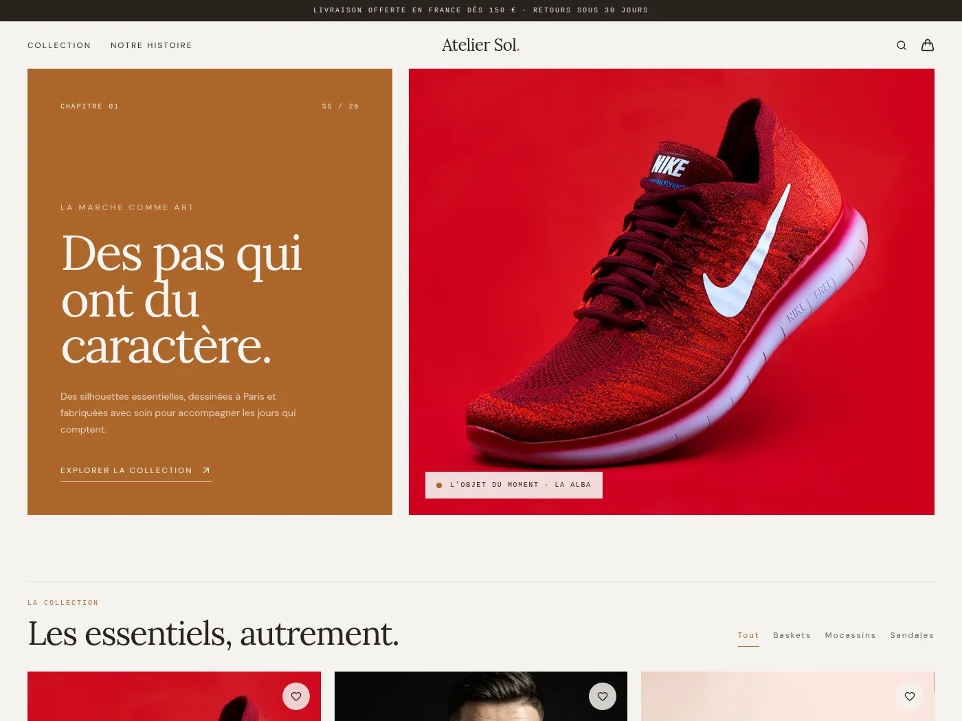 Chaussure Boutique Web