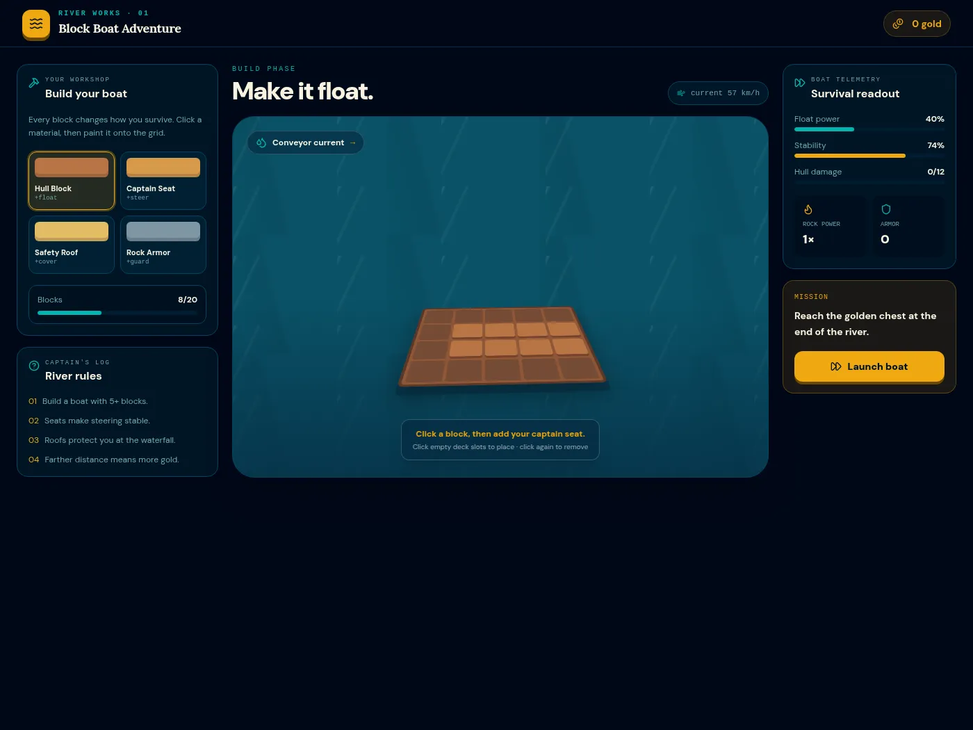 Block Boat Adventure
