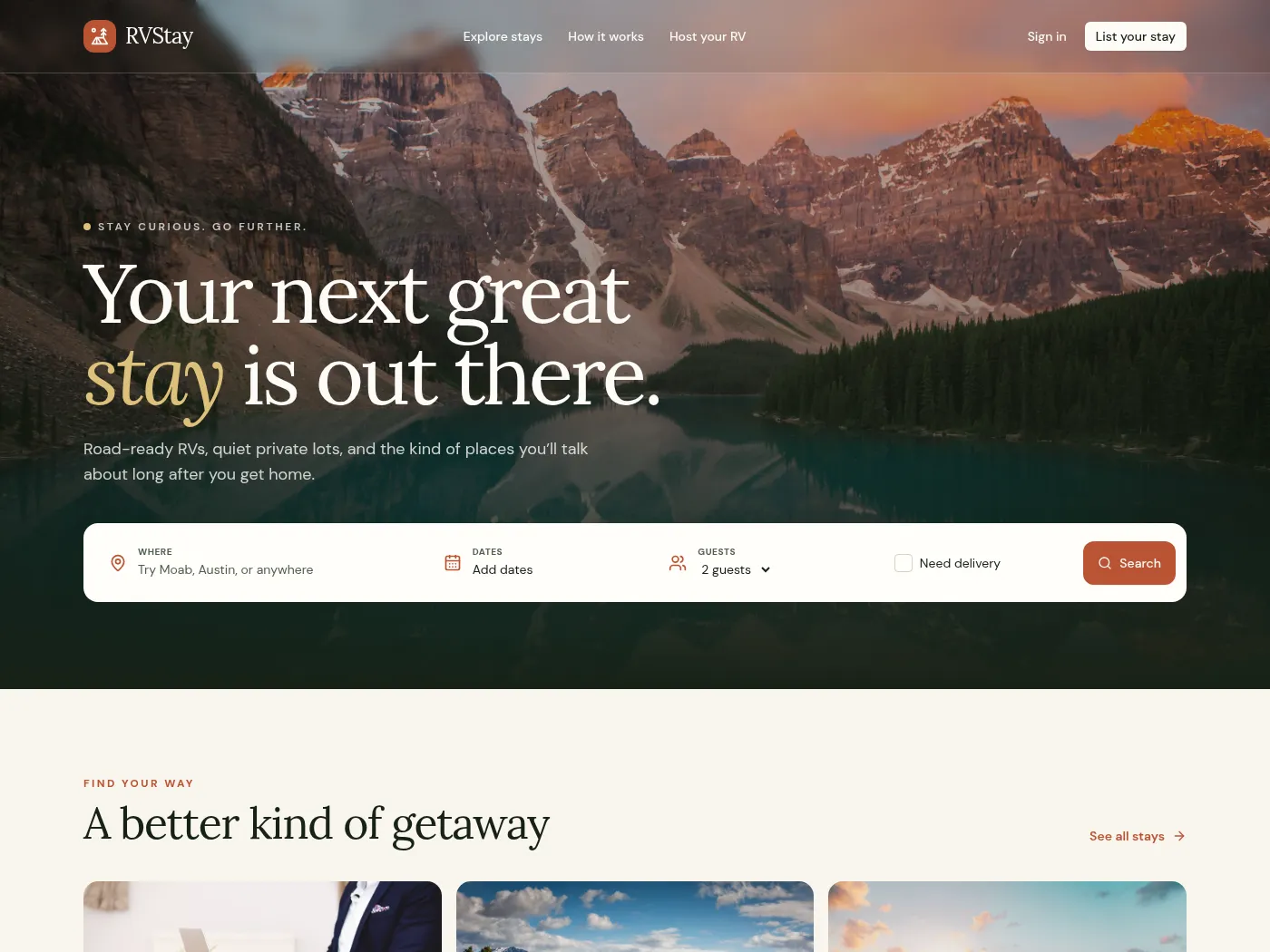 RVStay Marketplace