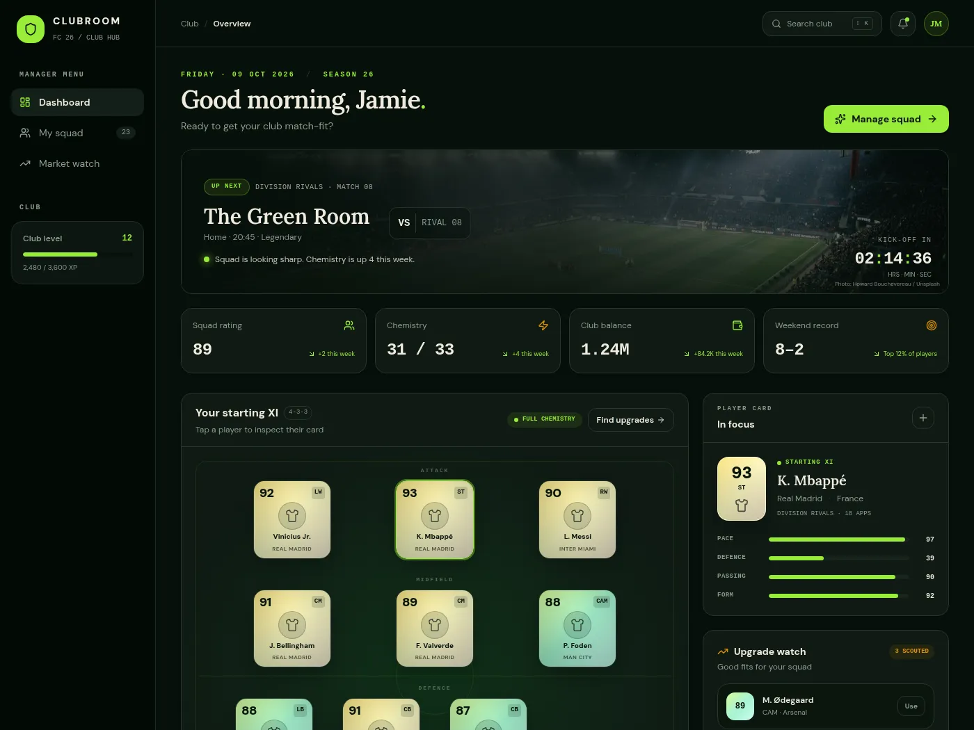 FC 26 Dashboard