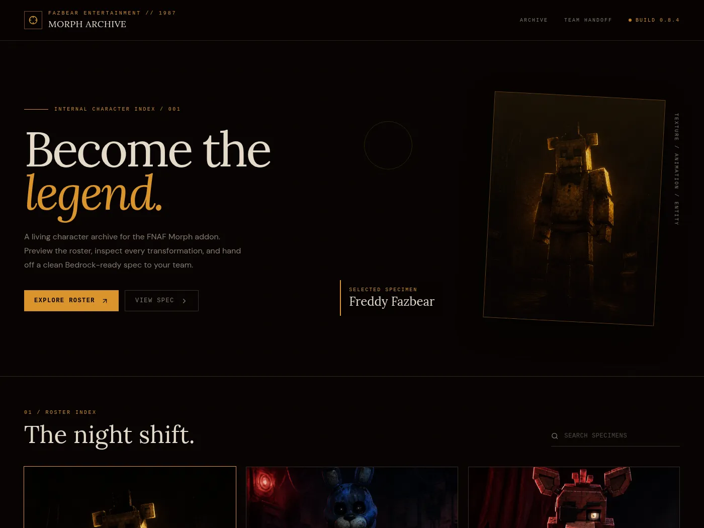 FNAF Morph Addon