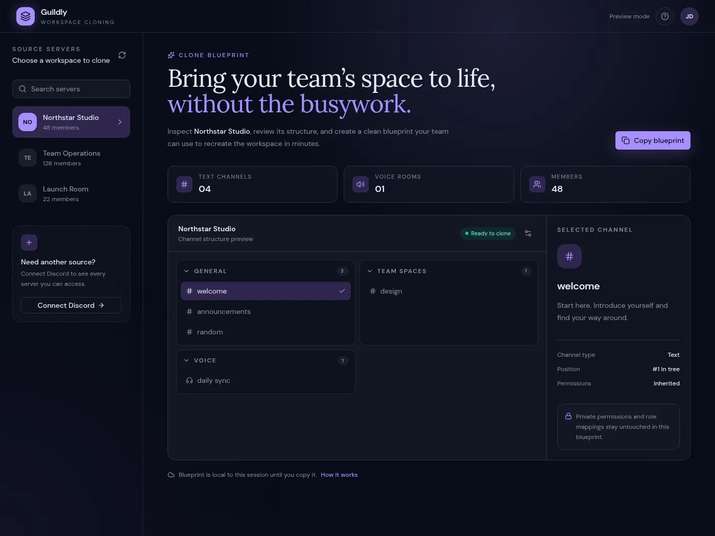 Discord Server Cloner
