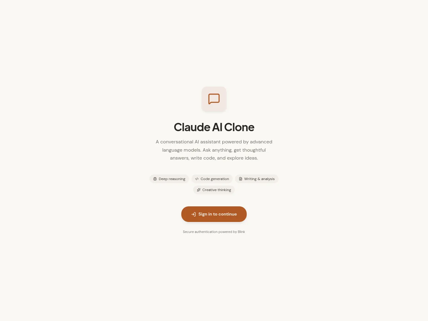 Claude AI Clone