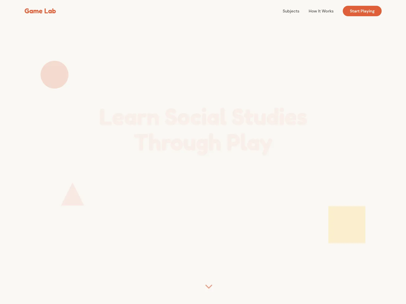 Social Studies Game Lab