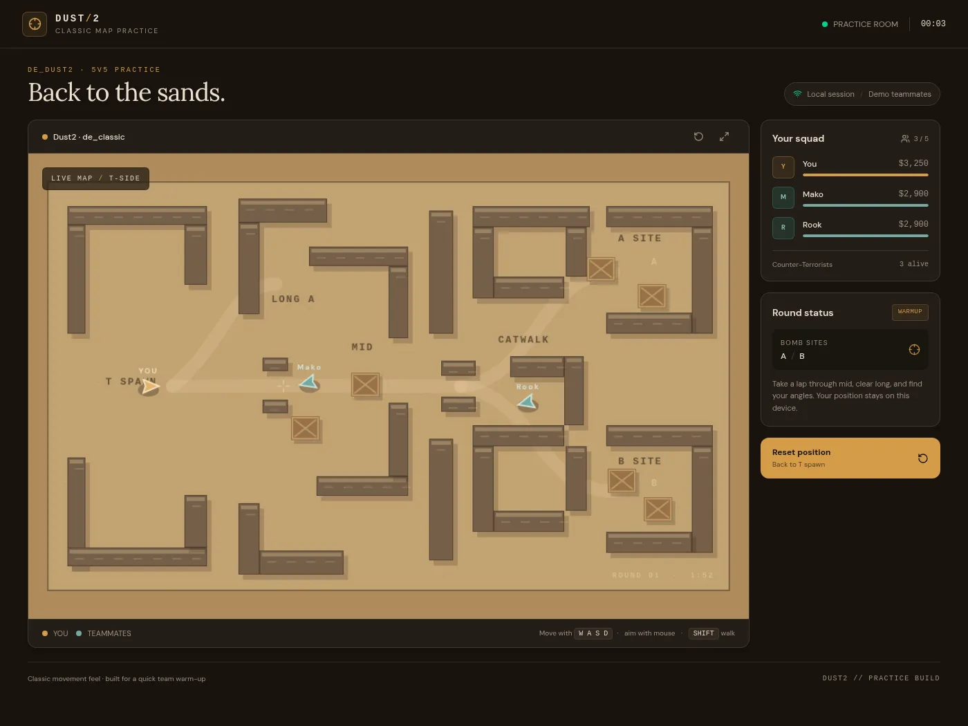 Dust2 Web Replica