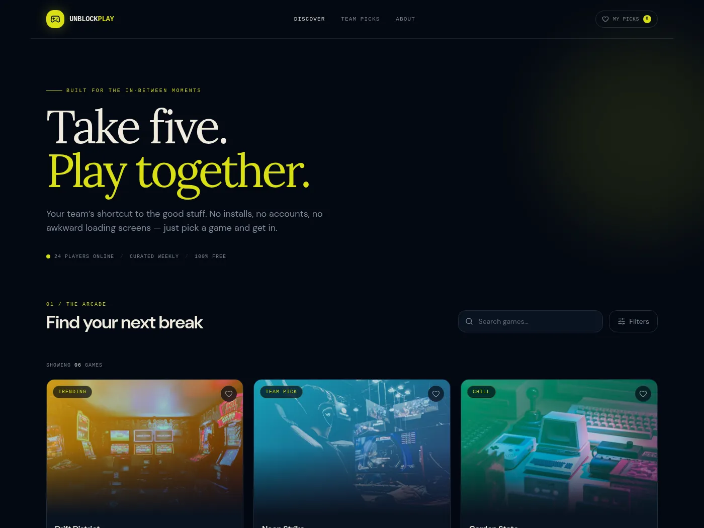 UnblockPlay Hub