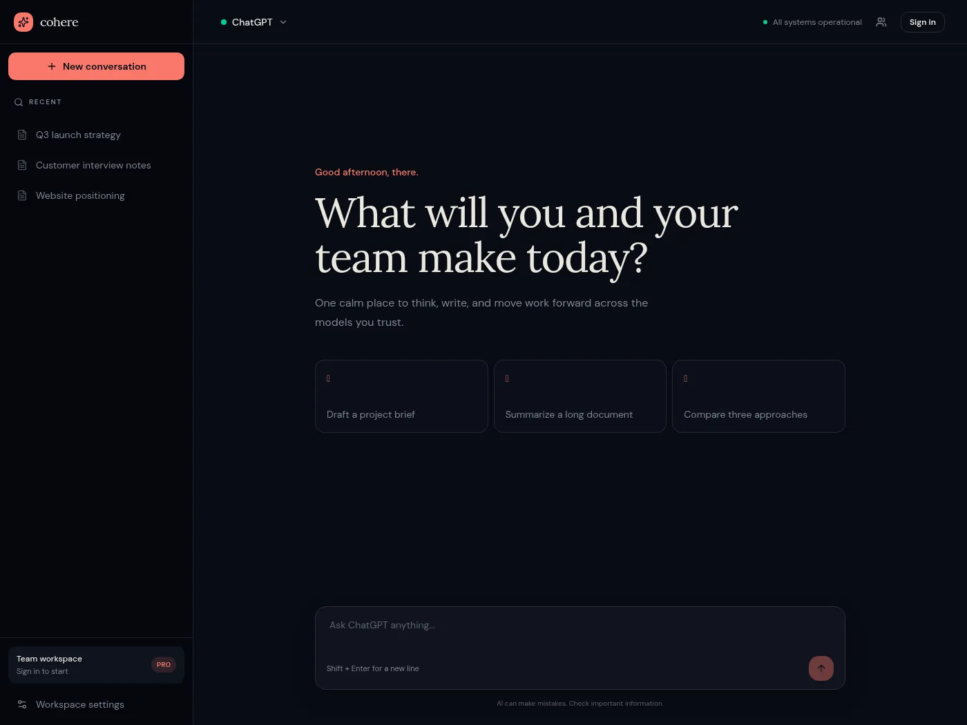 Multi-Model AI Chat Suite