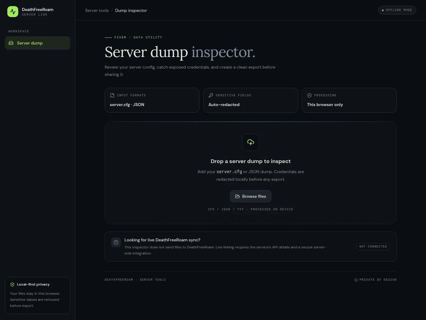 DeathFreeRoam Server Connector