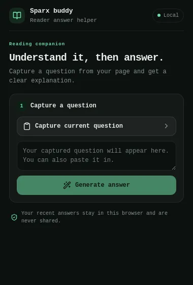 Sparx AI Answer Buddy