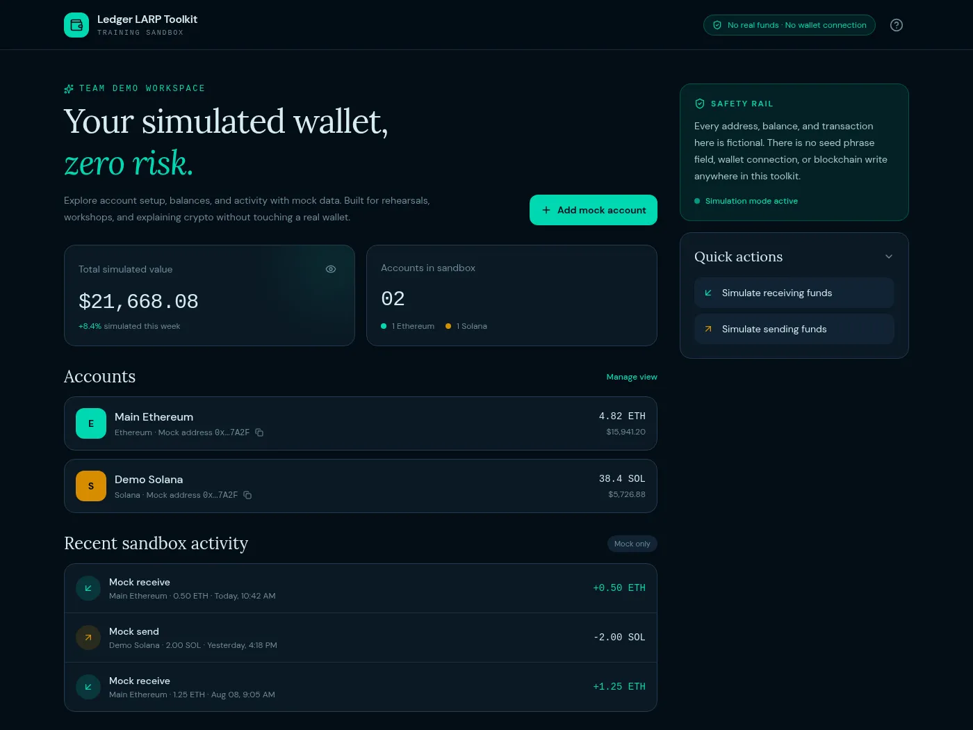 Ledger Larp Toolkit
