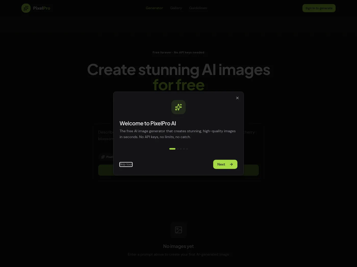 PixelPro AI Generator