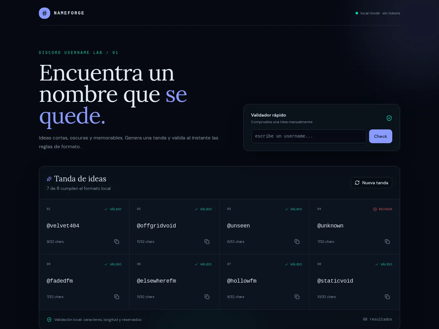 Discord Username Checker