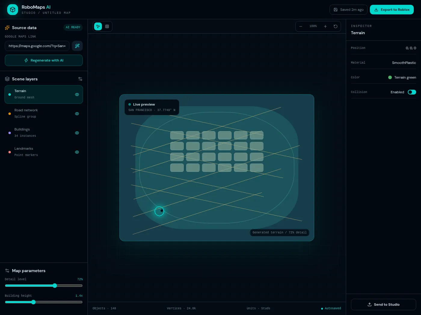 RoboMaps AI Converter