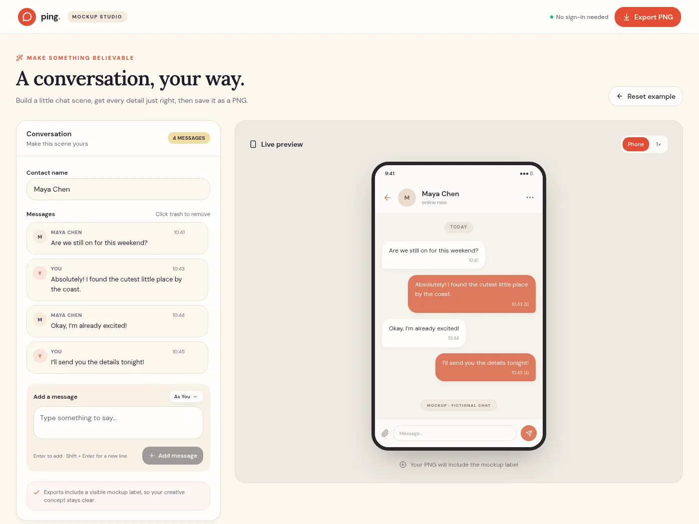Fake Screenshot Creator