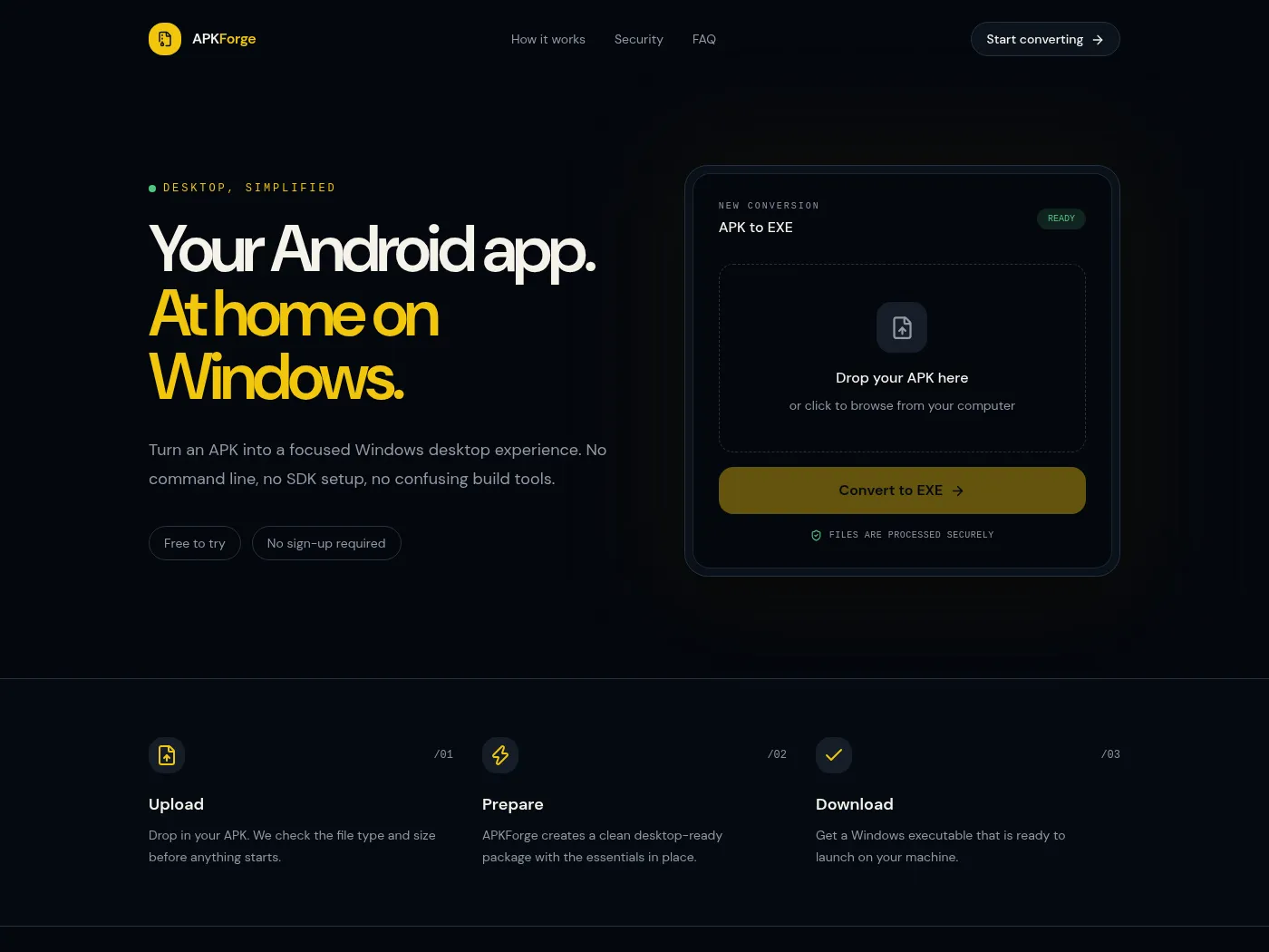 APK to EXE Converter
