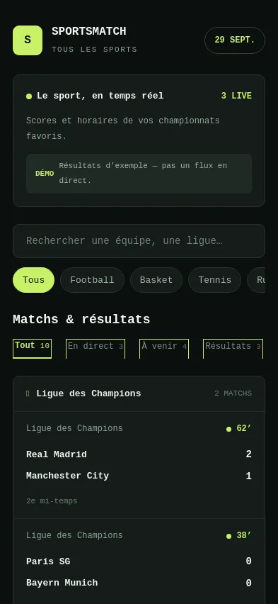 SportsMatch Live