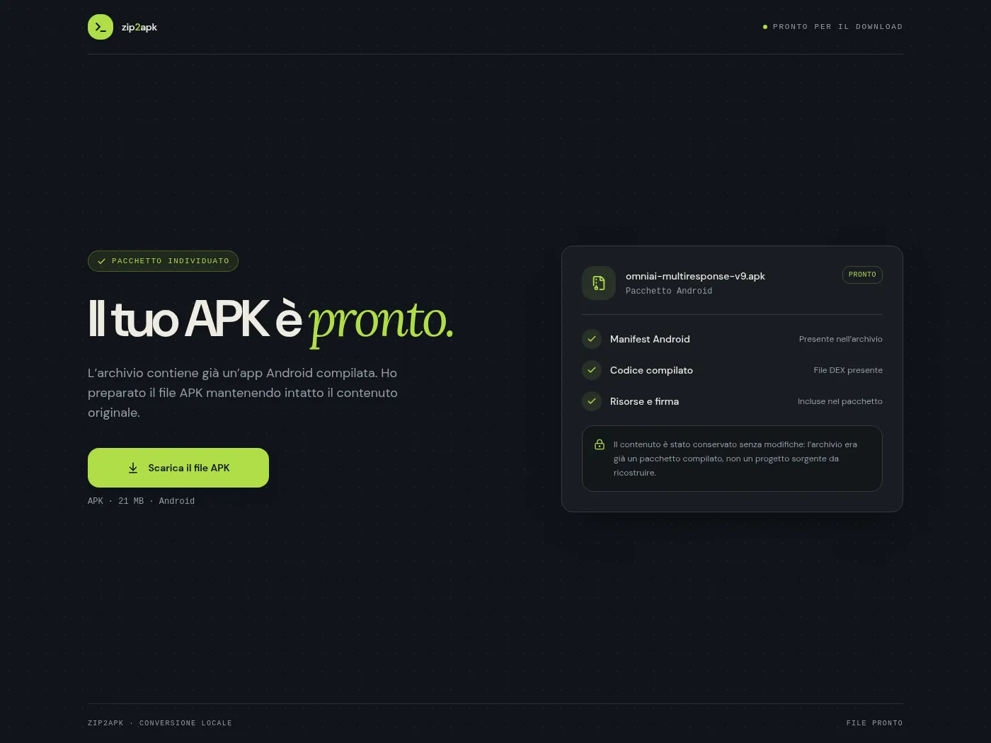 Zip2APK Converter