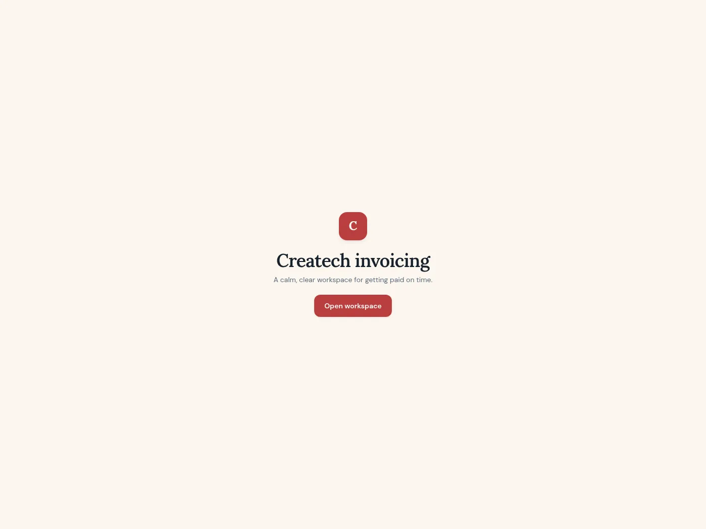 Createch Invoicing App