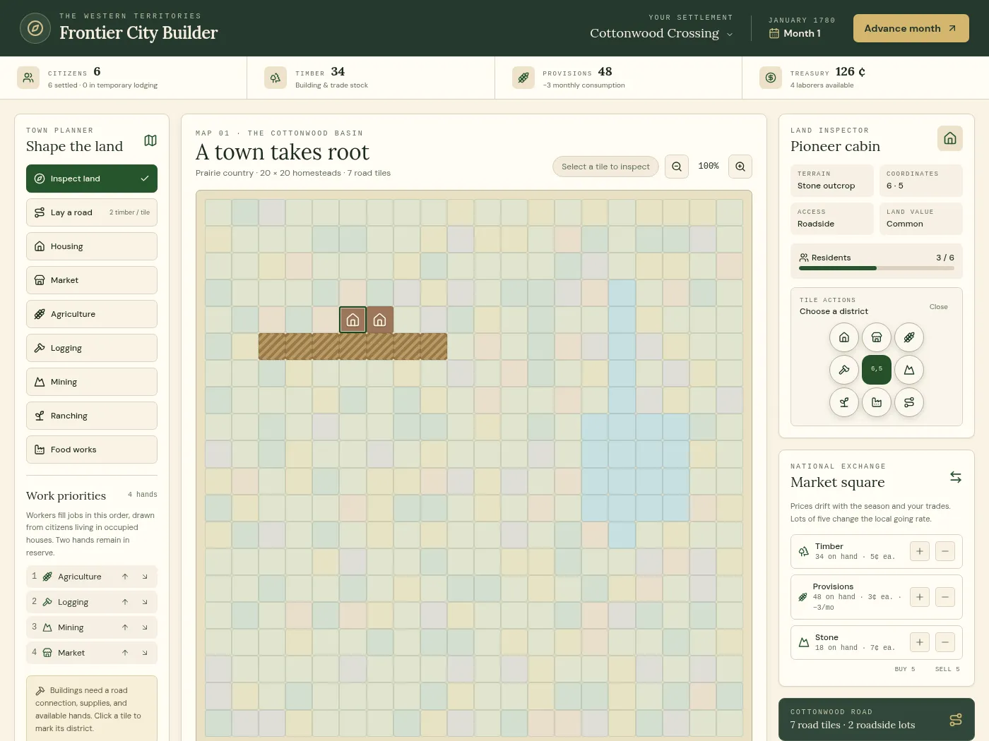 Frontier City Builder