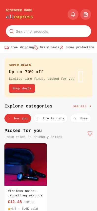AliExpress Shop Mobile