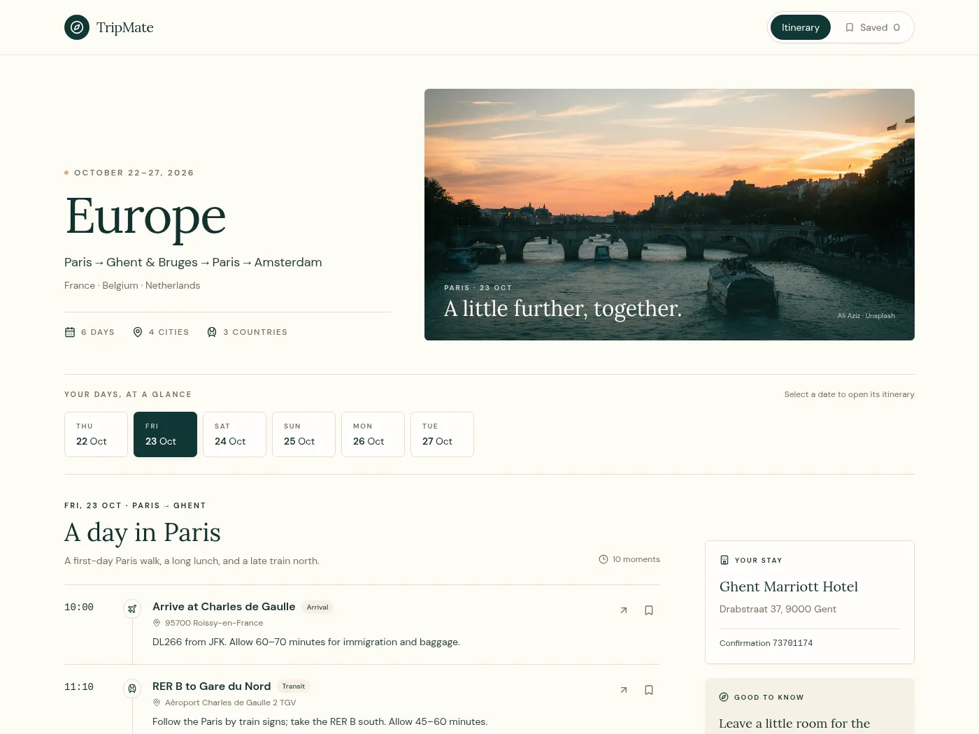 TripMate Travel Planner