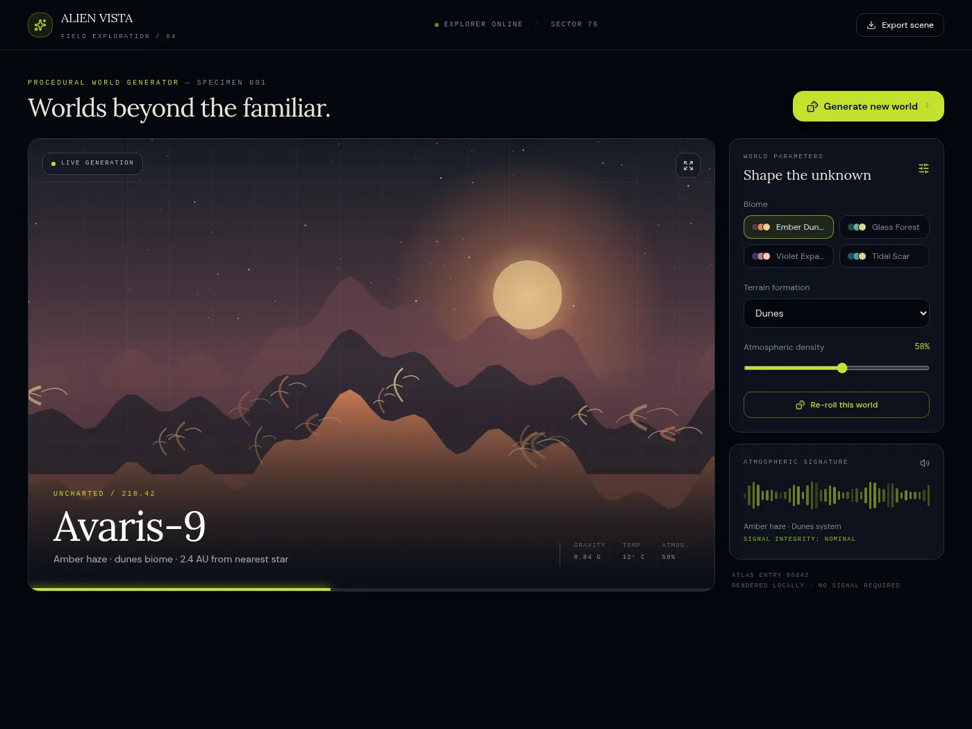 Alien Vista Explorer