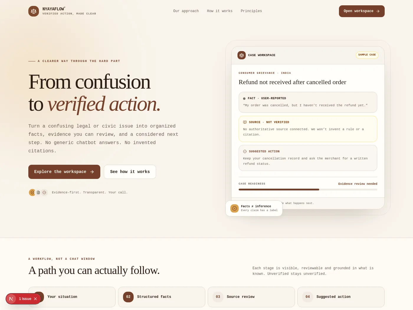 NyayaFlow Legal Workflow App