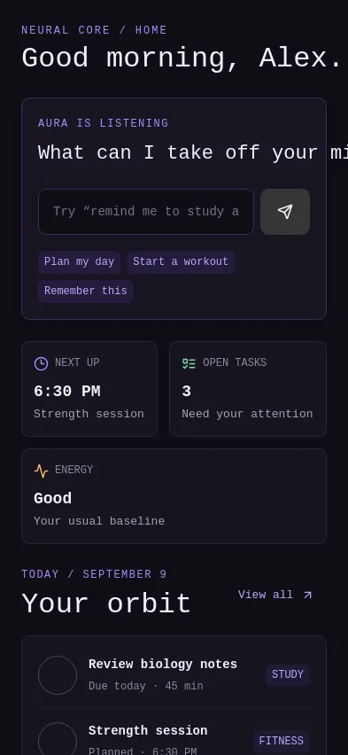 AURA - Personal AI Assistant