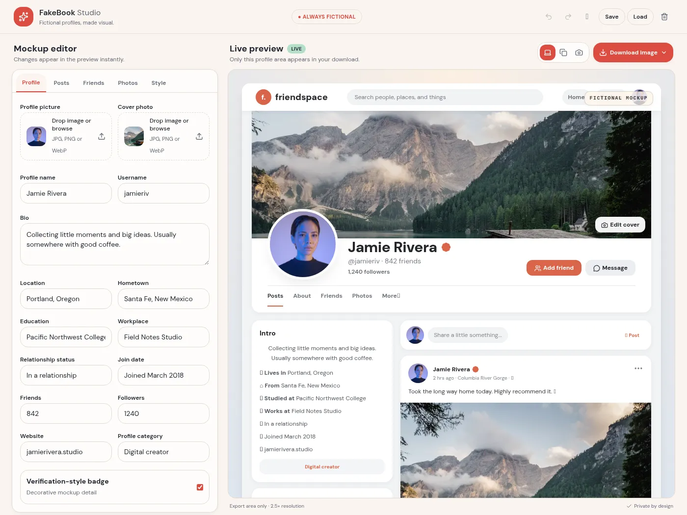 FakeBook Mockup Studio