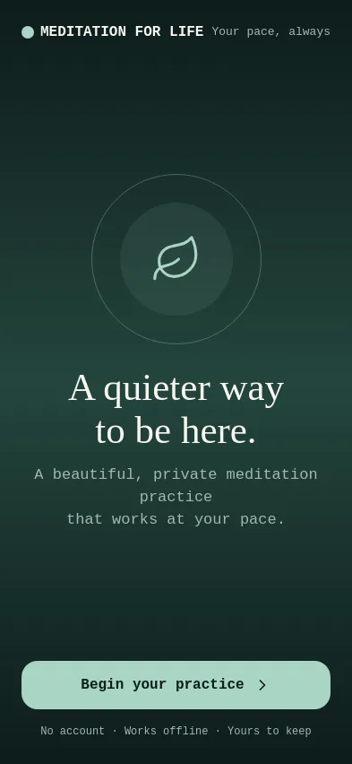Meditation for Life