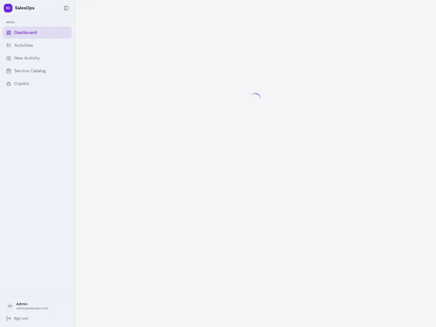SalesOps Enterprise Platform