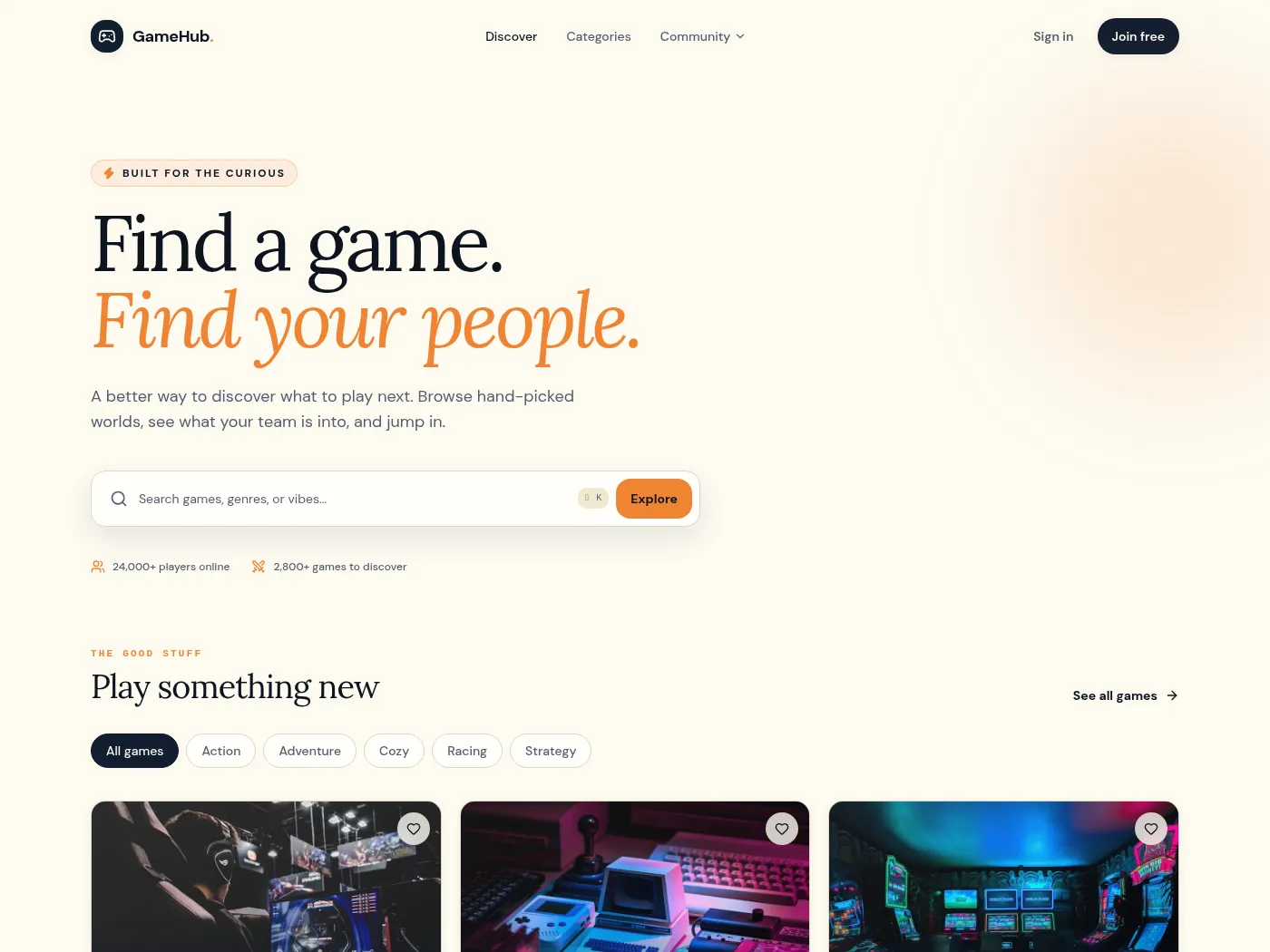 GameHub Portal