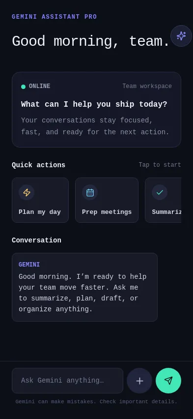 Gemini Assistant Pro
