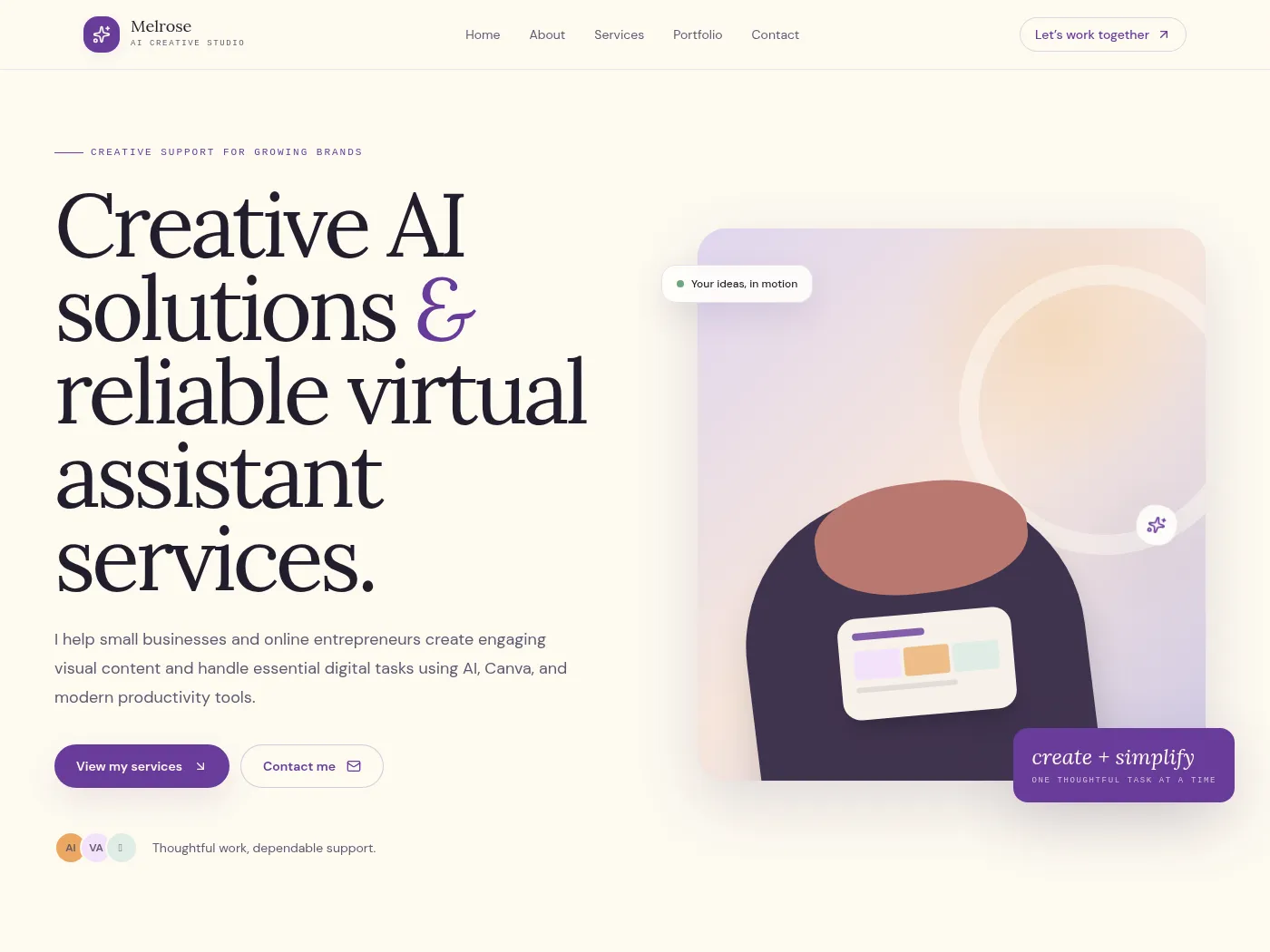 Melrose AI Creative Site