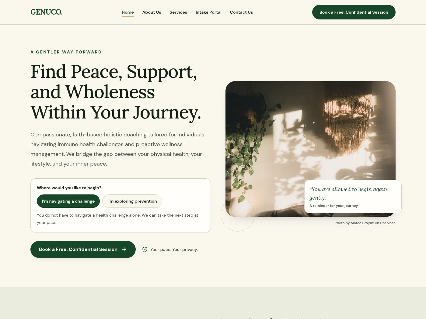 GENUCO Holistic Wellness Site