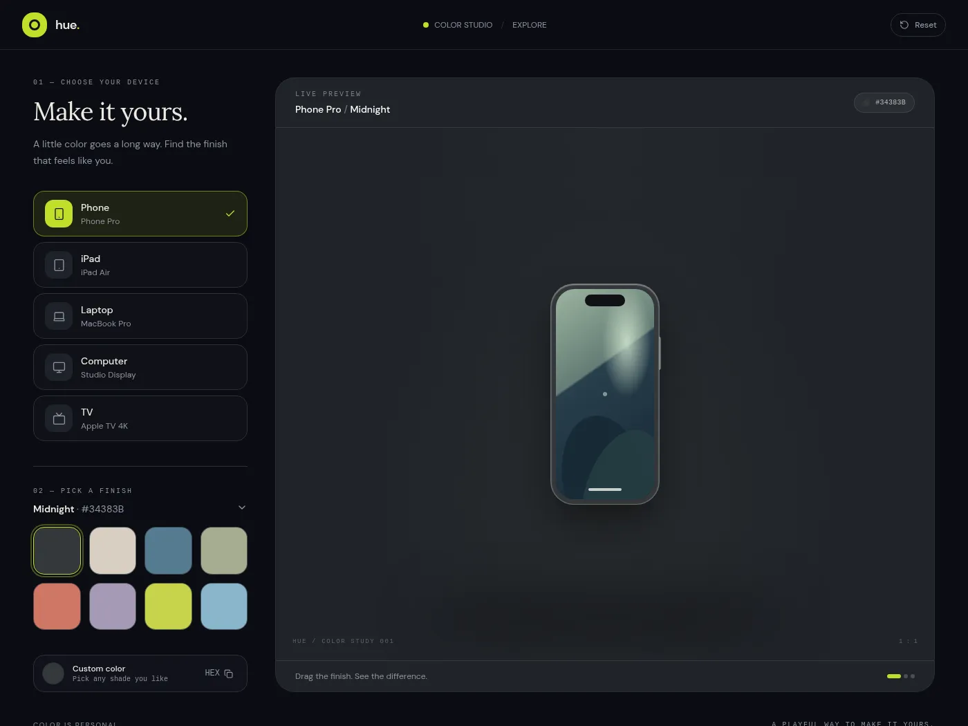 Color Device Customizer