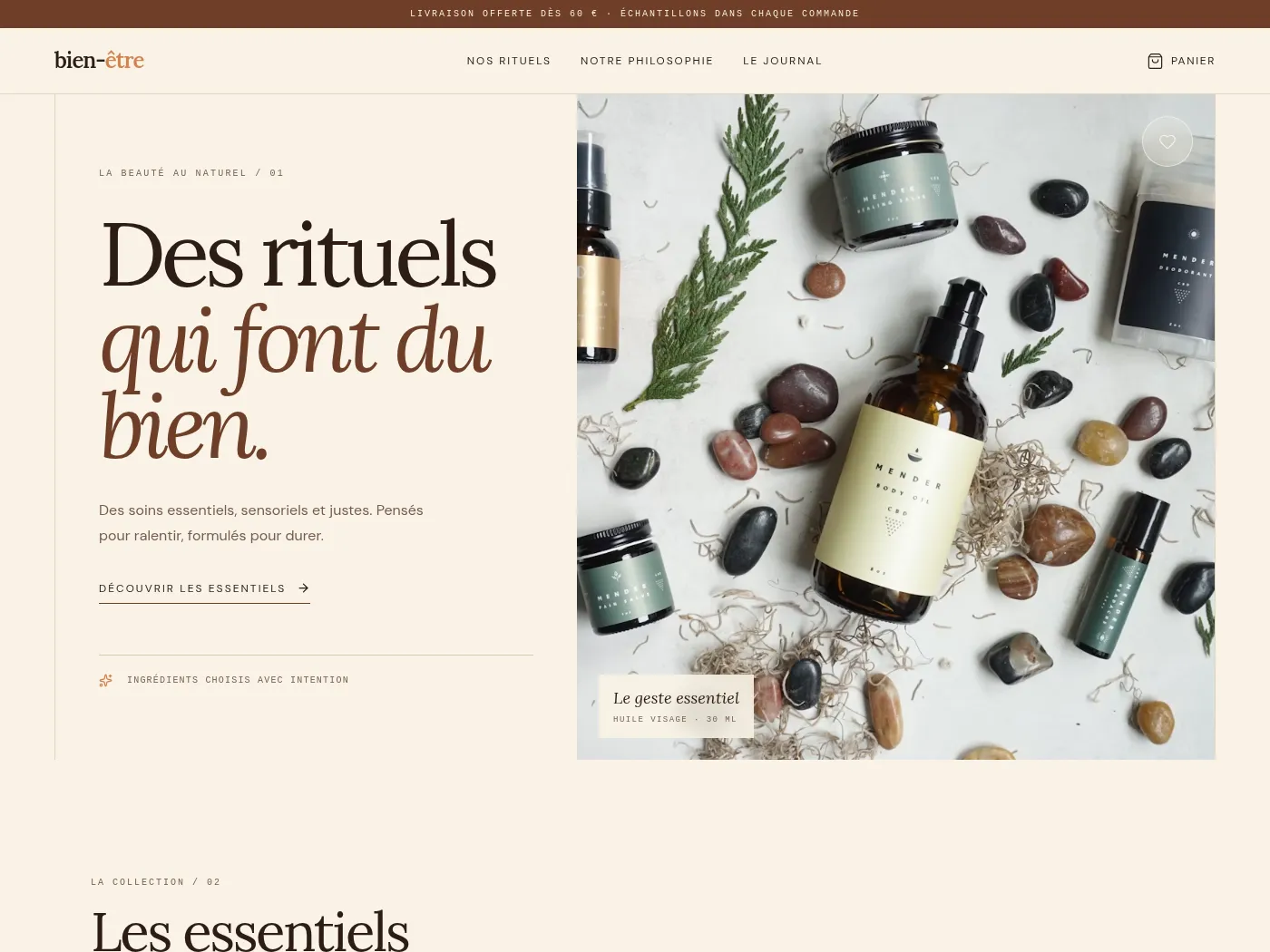 Bien-Être Storefront