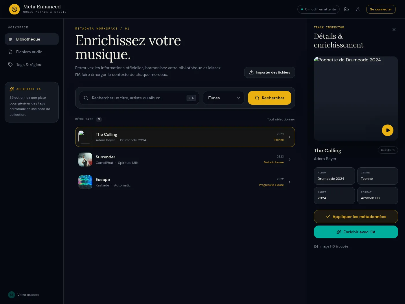 Meta Enhanced Music Manager