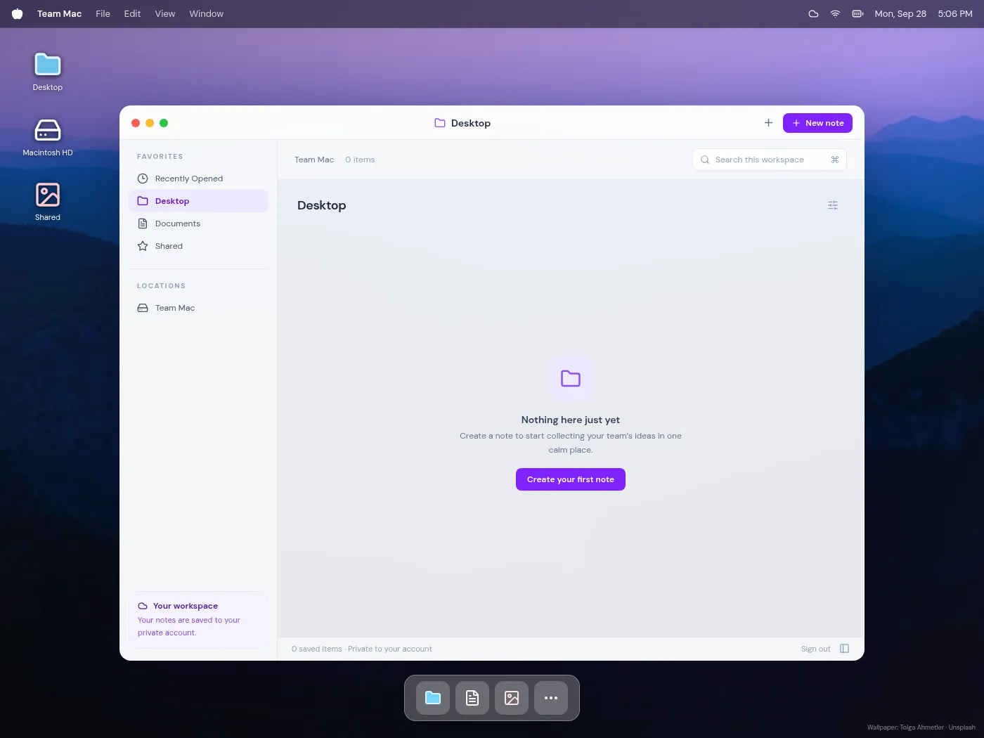 Team Mac Workspace