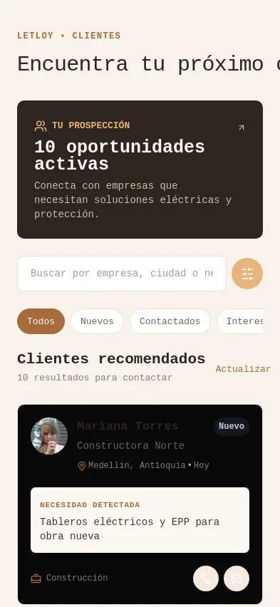 Clientes Letloy