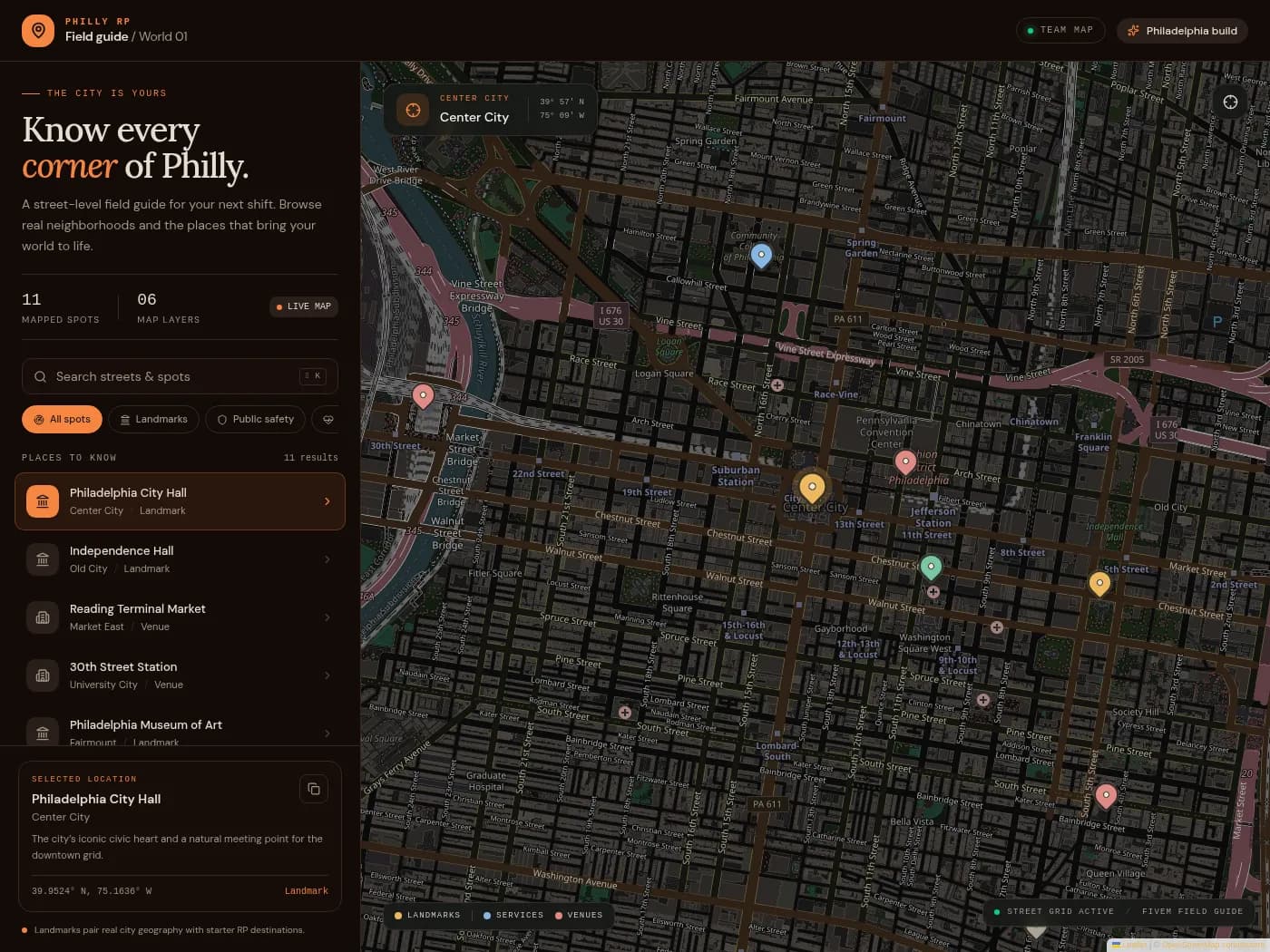 Philly FiveM Immersion Map