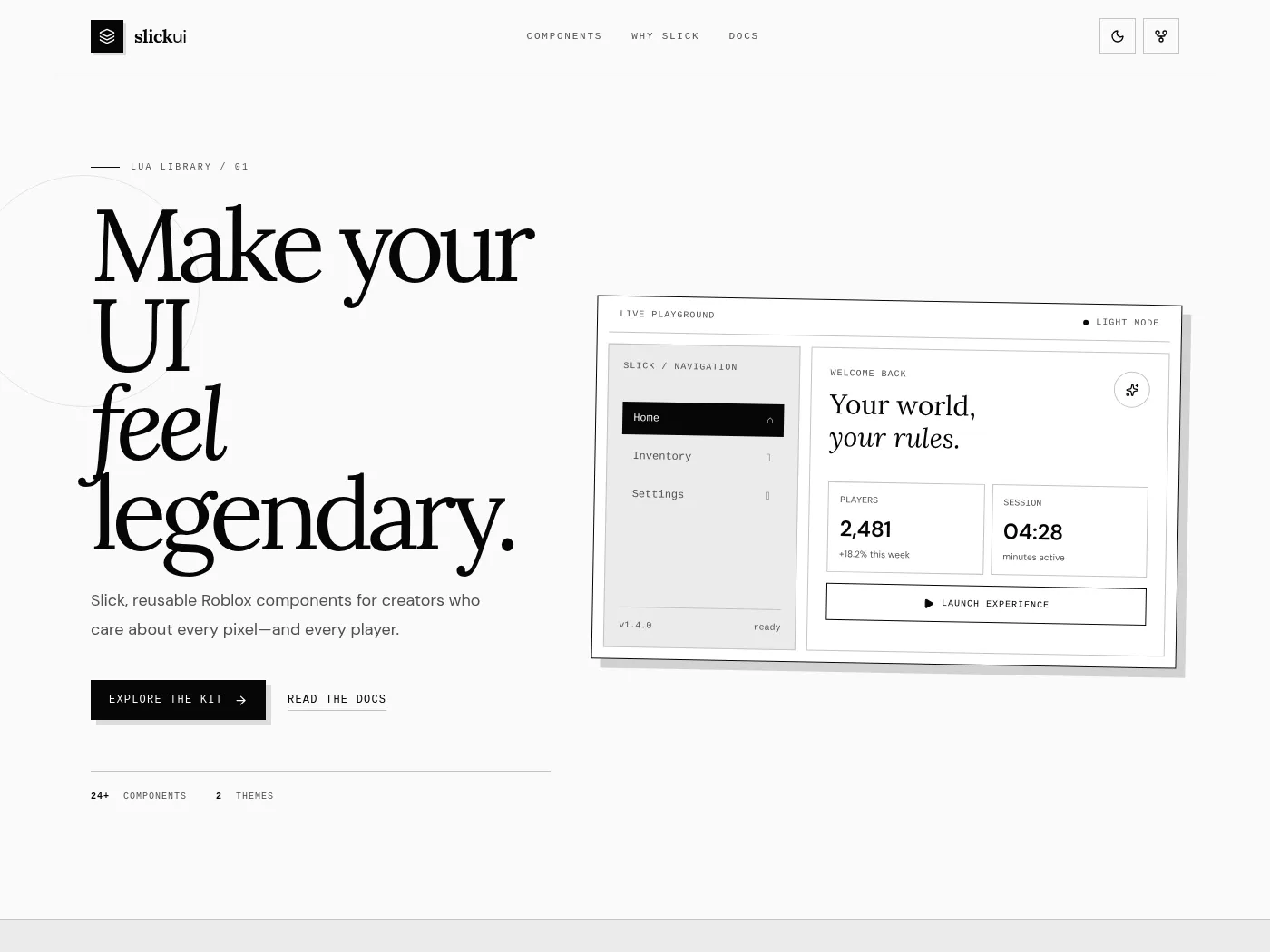 Roblox Slick UI Kit