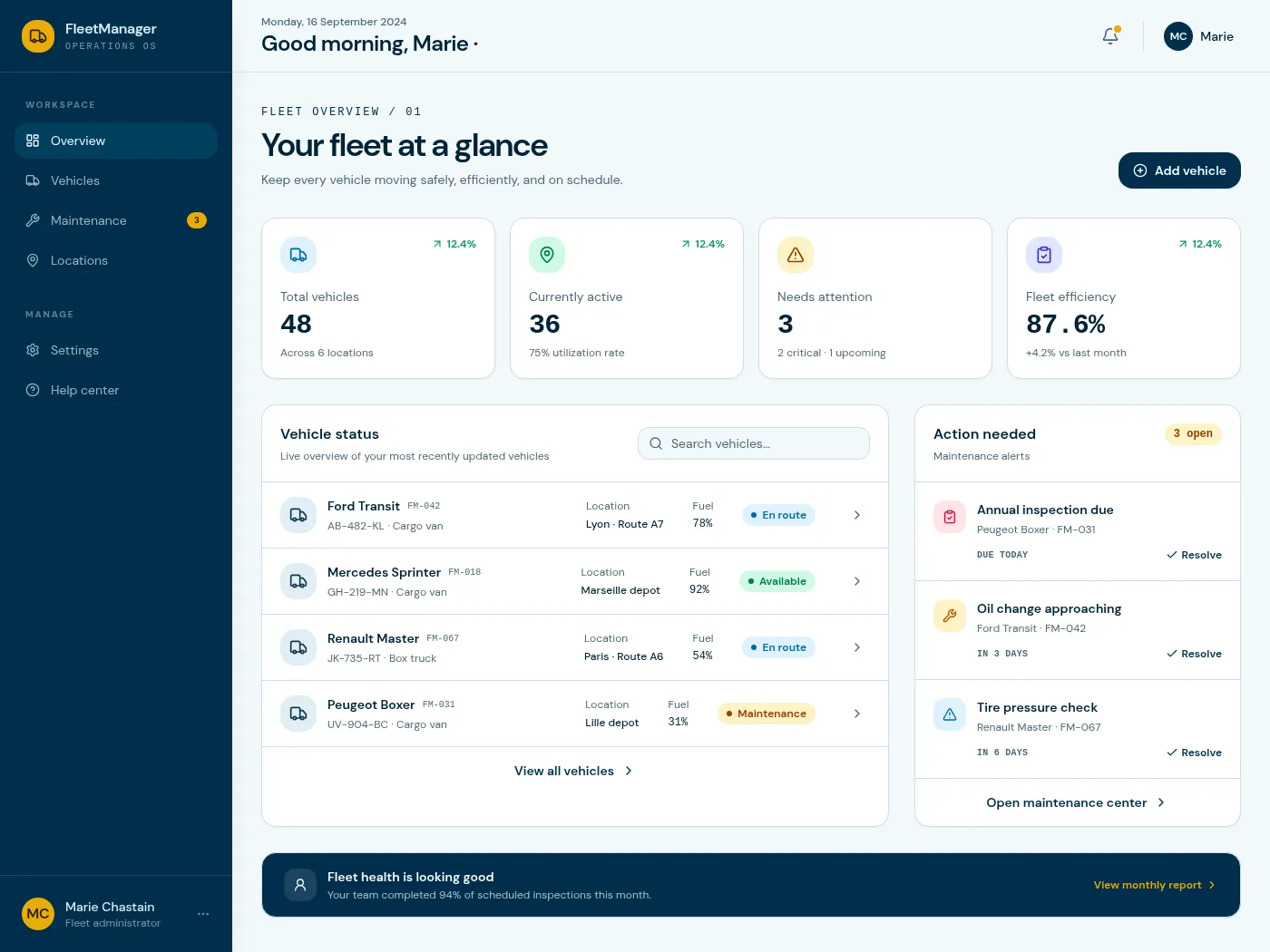 FleetManager Pro