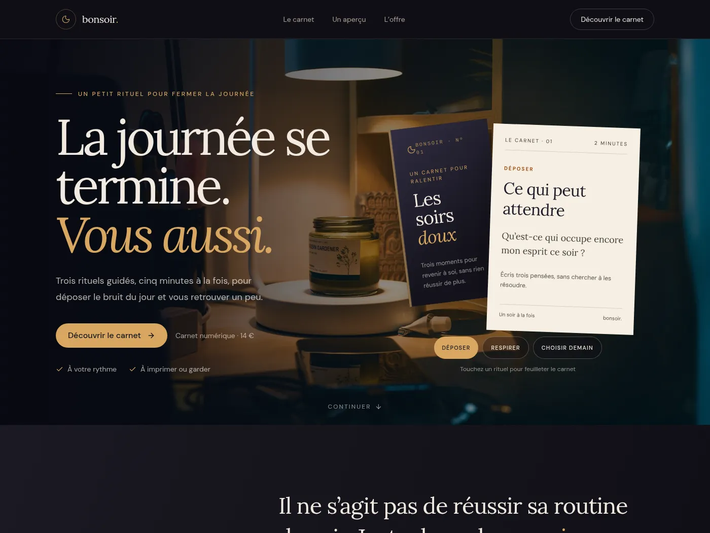 Bonsoir Greeting App