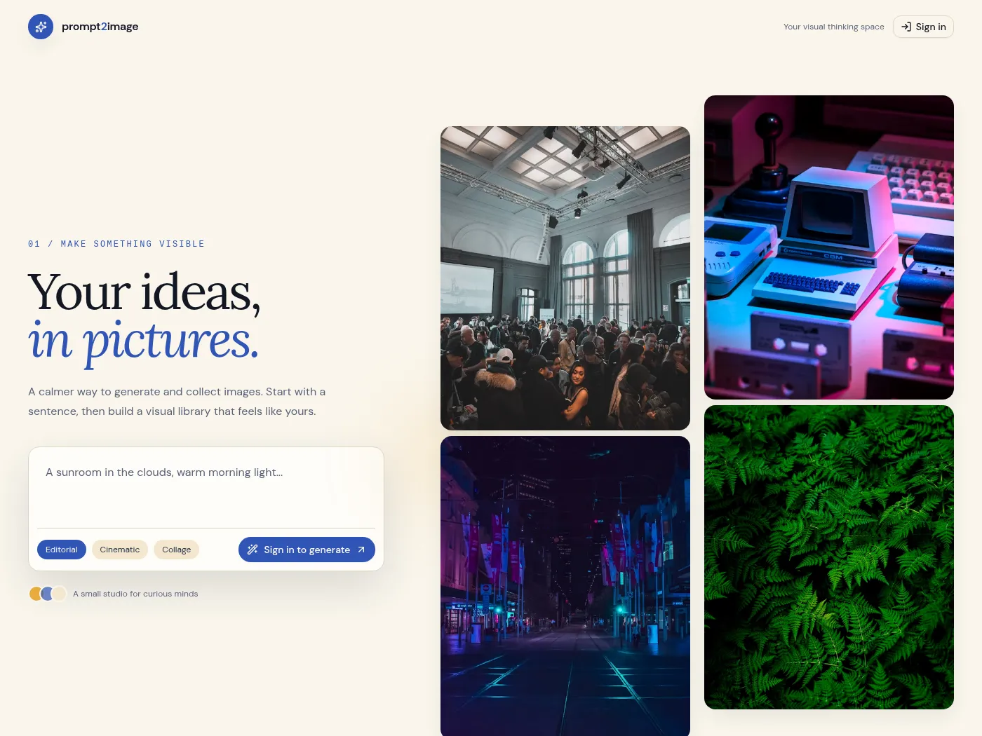 Prompt2Image Manager