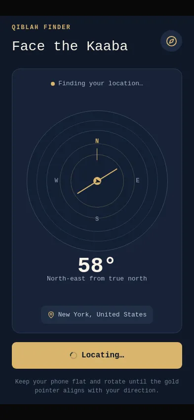 Qiblah Finder